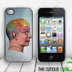 Vintage Brain Diagram Odd Art Iphone Hard Case - Fits Iphone 4 And ...