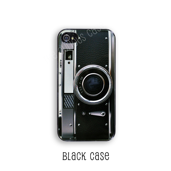 Iphone Case Retro Black Silver Camera Iphone Hard Case / Fits Iphone 4 ...