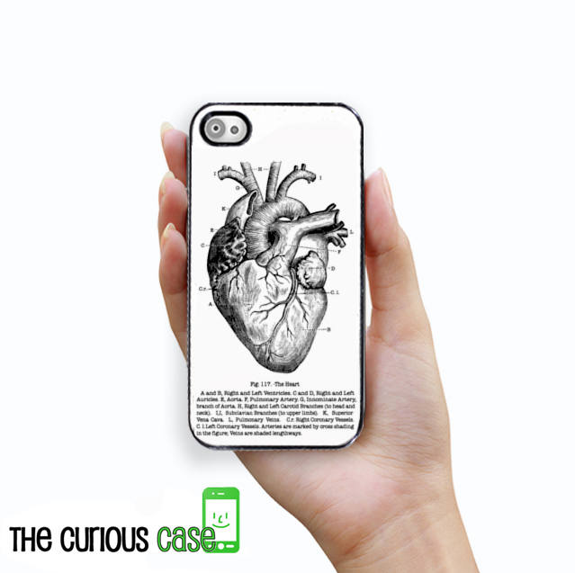 Heart Diagram Medical Chart Iphone Hard Case, Fits Iphone 4 And Iphone ...