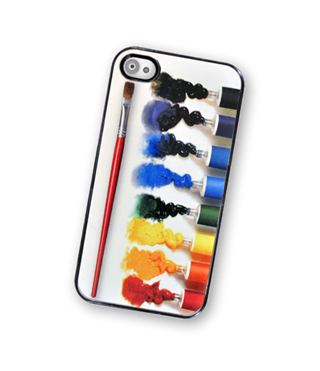 Oil Paint Set Hard Iphone Case, Fits Iphone 4 And Iphone 4s - Black ...