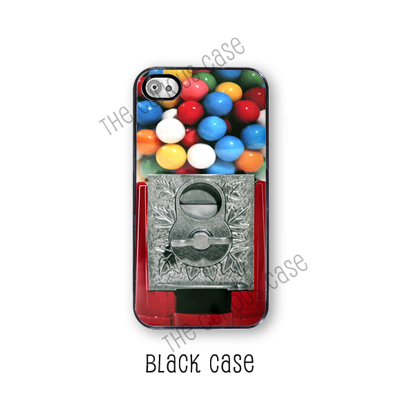 Gumball Machine Iphone Case, Fits Iphone 4 And Iphone 4s - Black Trim ...
