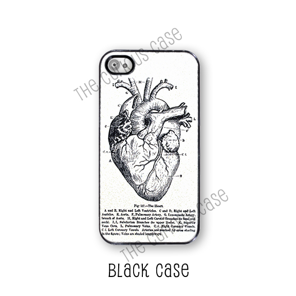 Heart Diagram Medical Chart Iphone Hard Case, Fits Iphone 4 And Iphone ...