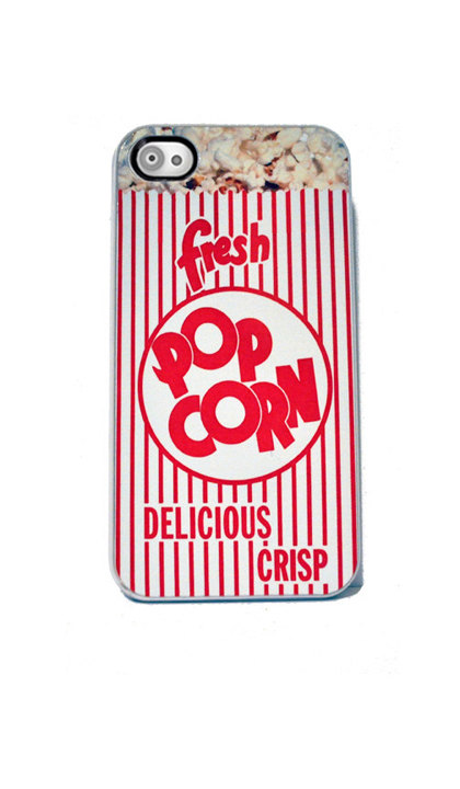 Movie Popcorn Iphone Case, Fits Iphone 4 And Iphone 4s - White Trim on ...
